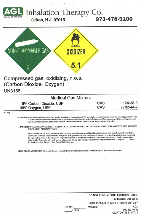 Animal NDC 17575-022-01 Carbon Dioxide Oxygen Mixture 5/95
