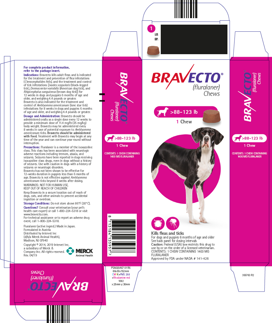 Animal NDC 0061-4344-01 Bravecto Fluralaner