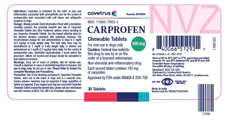 Animal NDC 11695-7003-2 Carprofen