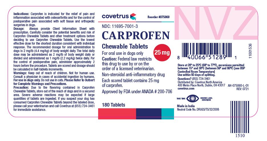 Animal NDC 11695-7001-2 Carprofen