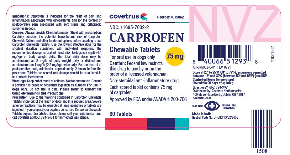 Animal NDC 11695-7001-2 Carprofen