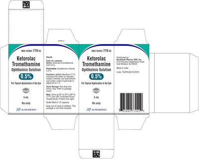 FDA Label for Ketorolac Tromethamine Solution/ Drops Ophthalmic ...