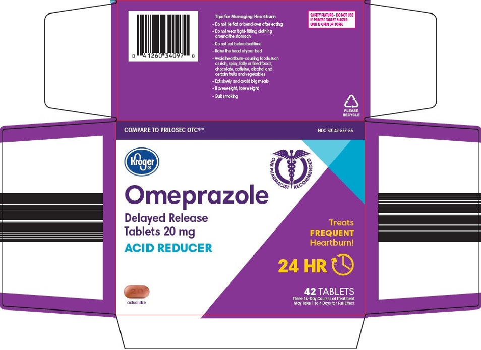 Omeprazole Tablet, Delayed Release- Images NDC30142-557