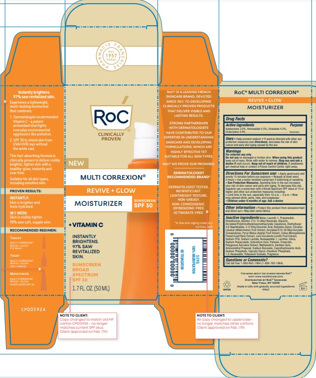 Label Roc Multi Correxion Revive And Glow Moisturizer Spf 30 Cream ...