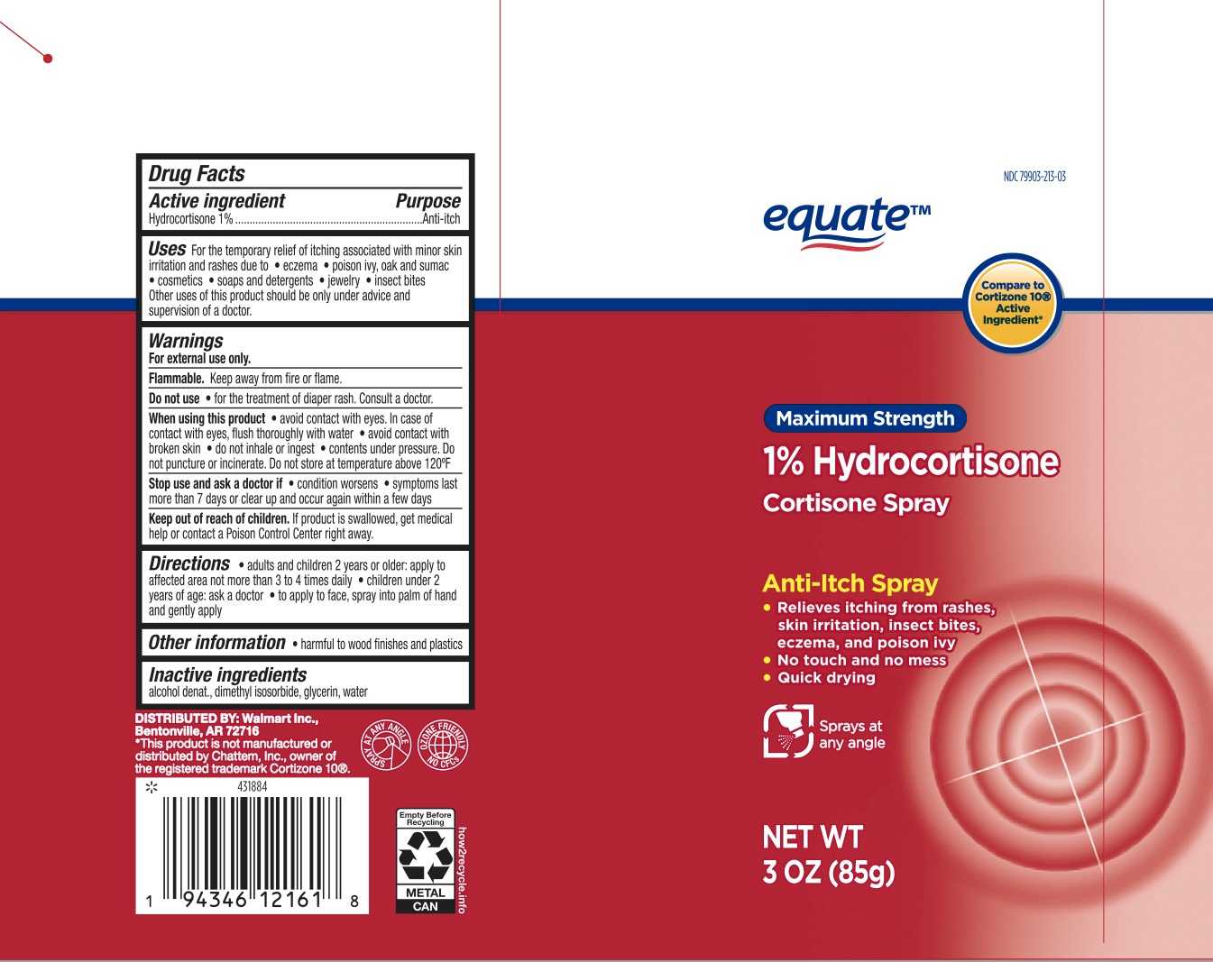 Product Images Equate Cortisone Photos - Packaging, Labels & Appearance