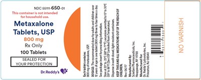 NDC 55111-650 Metaxalone Metaxalone