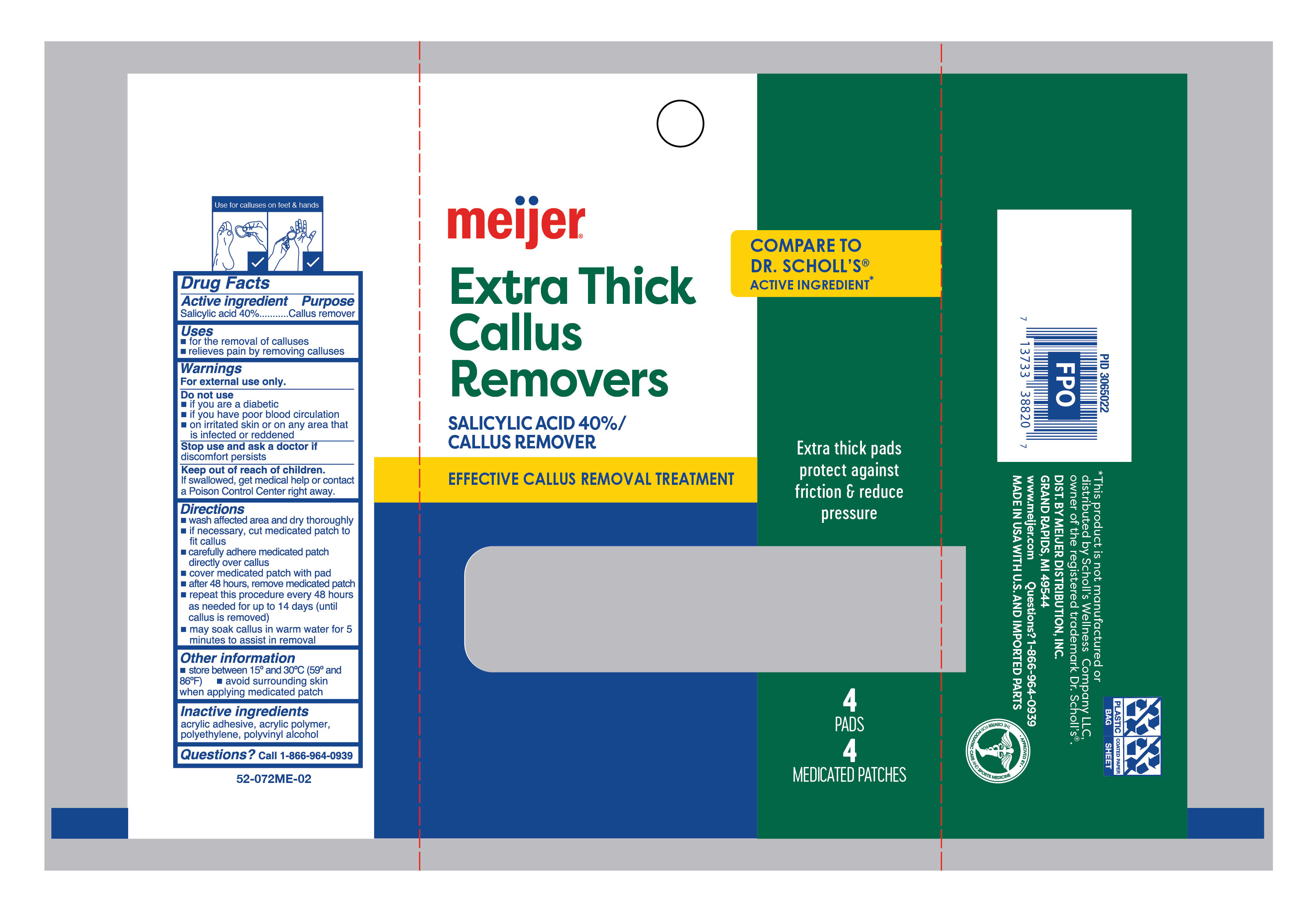 NDC RxNorm Crosswalk 79481-0611 Medicated Callus Removers Extra Thick ...