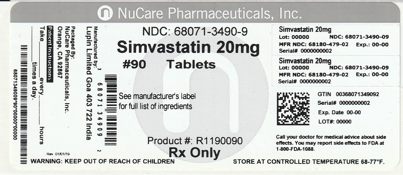FDA Label for Simvastatin - Indications, Usage & Precautions
