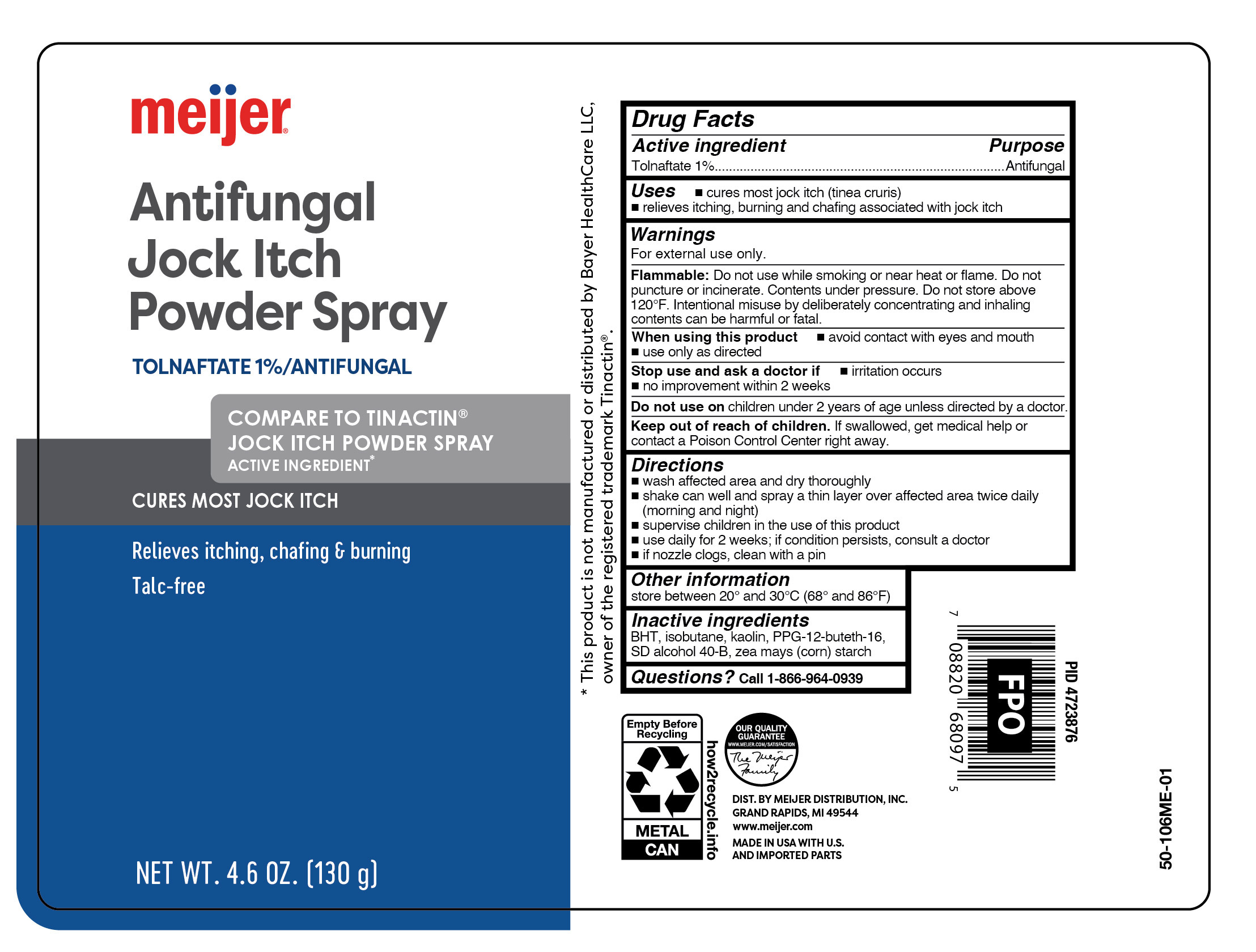 NDC 79481-0623 Tolnafate Aerosol, Spray Topical Label Information ...