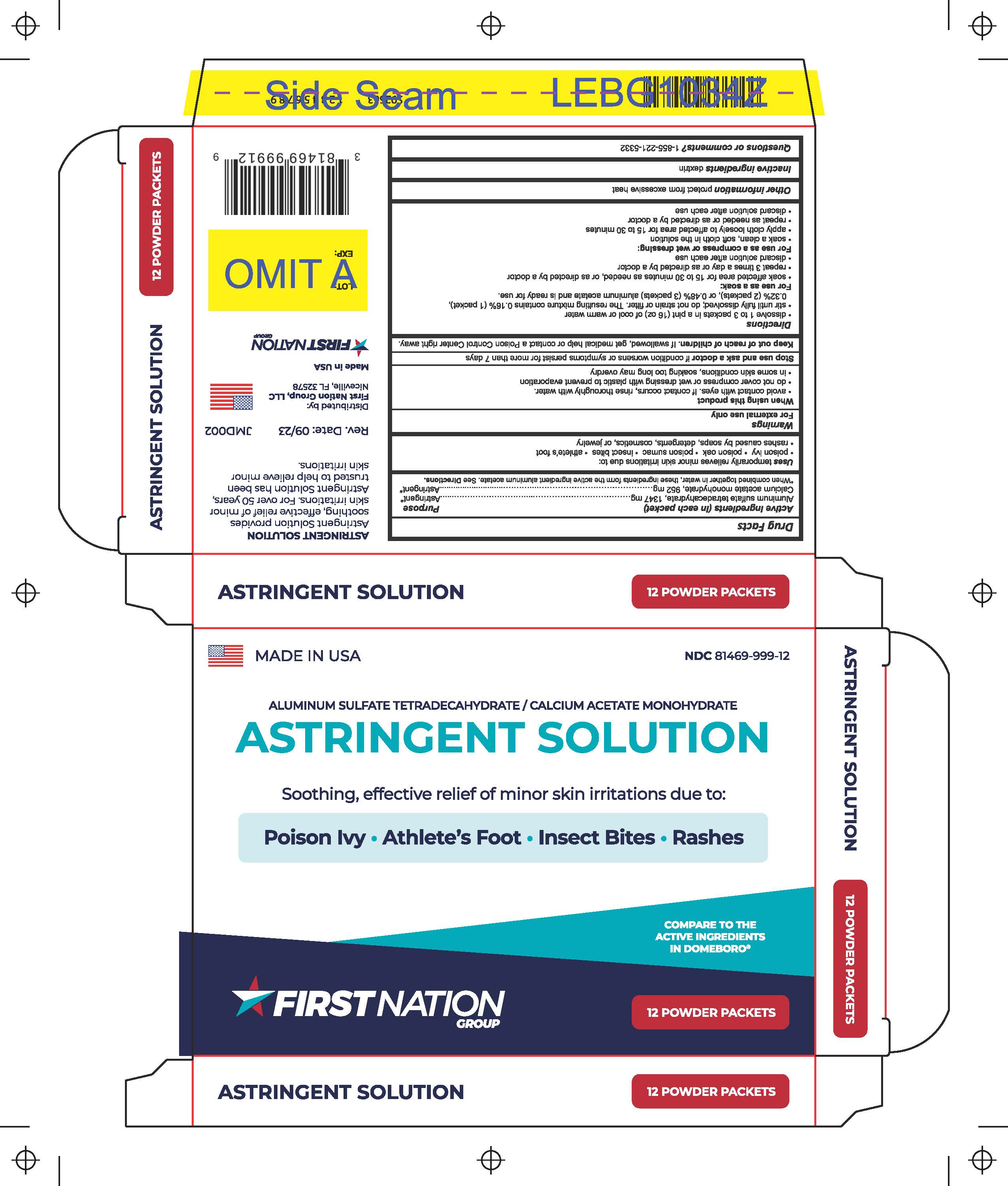Astringent Solution- Images NDC81469-999
