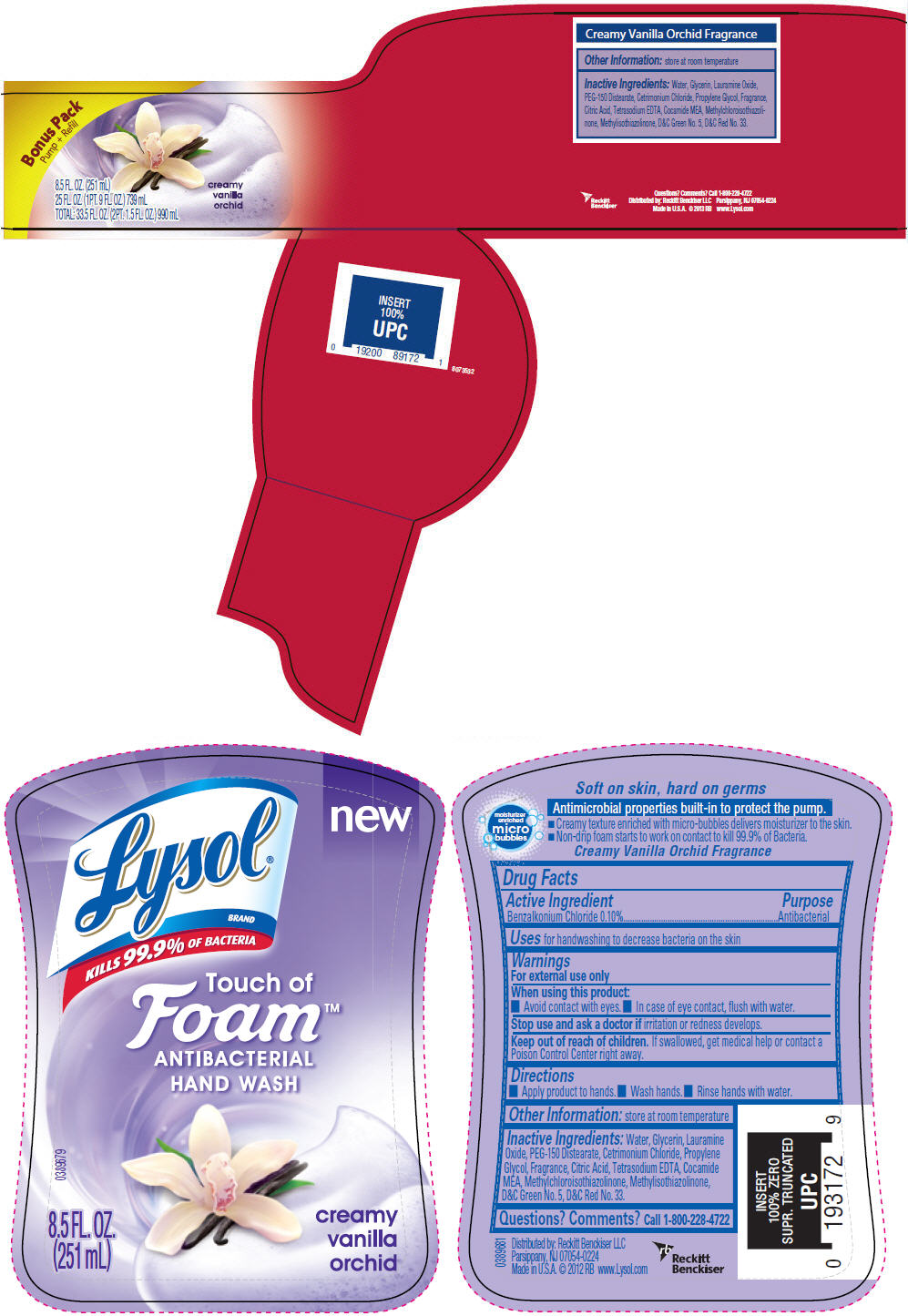 NDC 63824-478 Lysol Touch Of Foam