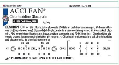 Product Images Acclean Chlorhexidine Gluconate 0.12% Oral Rinse Photos ...