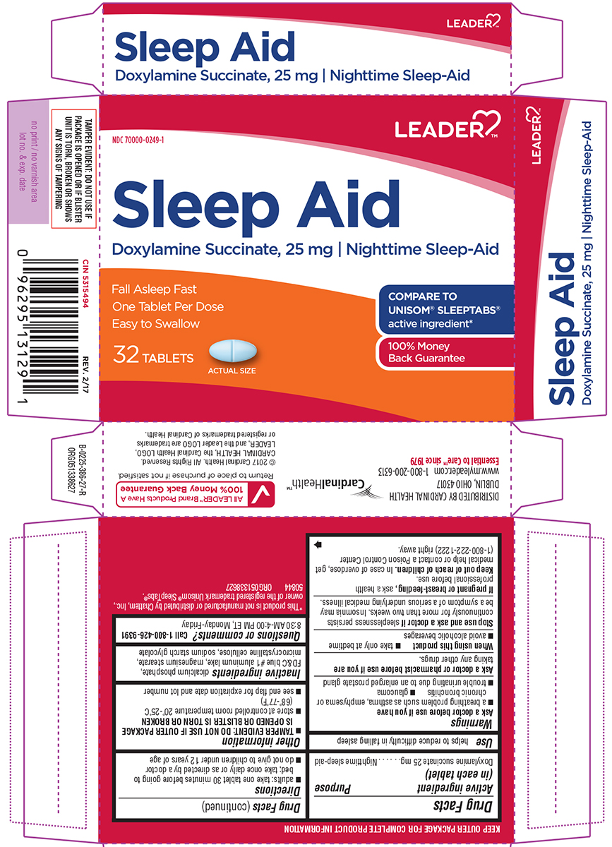 NDC 70000-0249 Sleep Aid Nighttime Tablet Oral