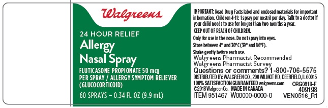 NDC 0363-5012 Fluticasone Propionate Spray, Metered Nasal