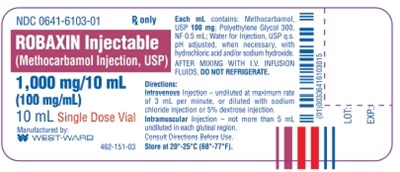 NDC 0641-6103 Robaxin Methocarbamol
