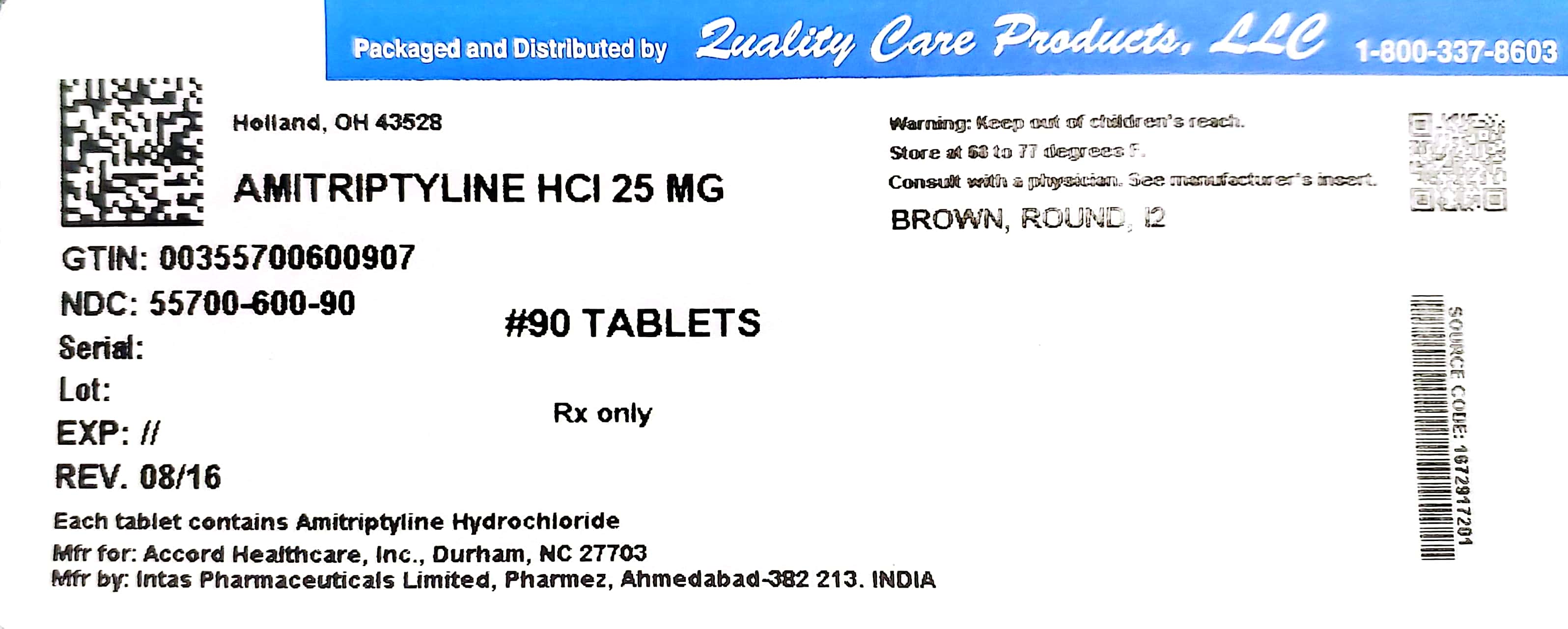 Product Images Amitriptyline Hydrochloride Photos - Packaging, Labels ...