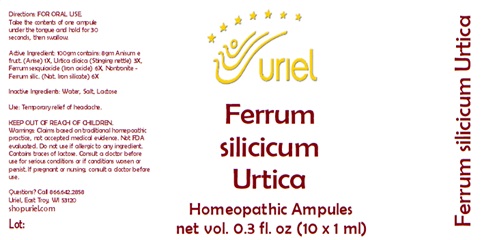 Product Images Ferrum Silicicum Urtica Photos - Packaging, Labels ...