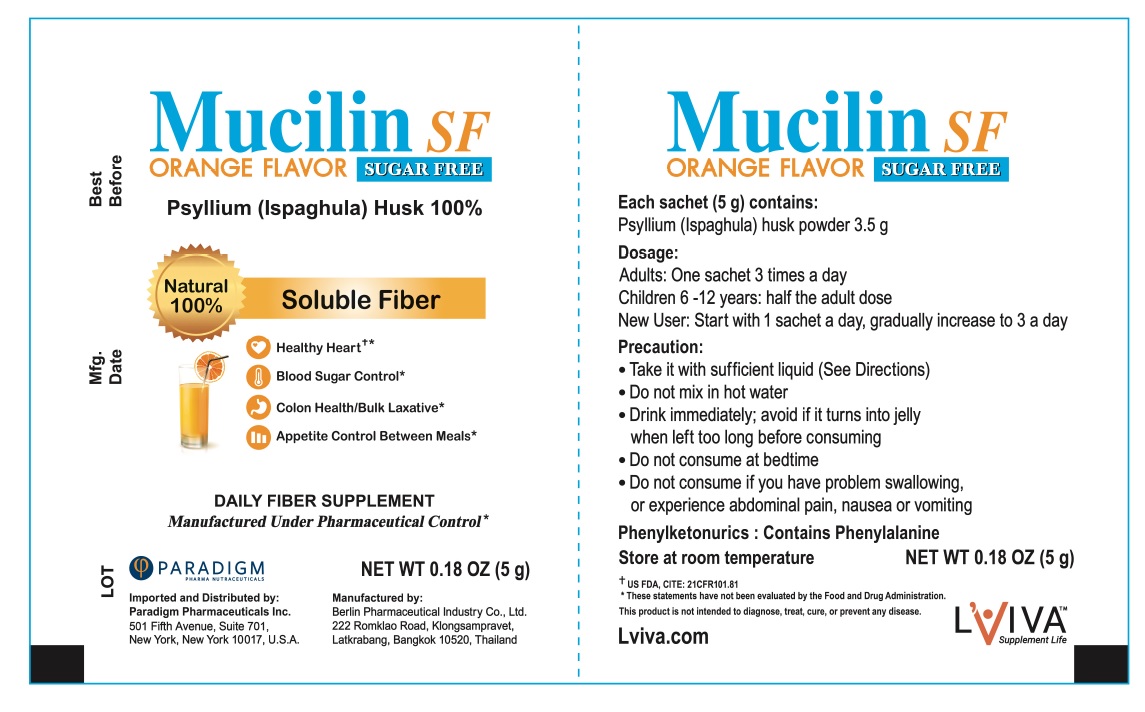 Product Images Mucilin SF Photos - Packaging, Labels & Appearance