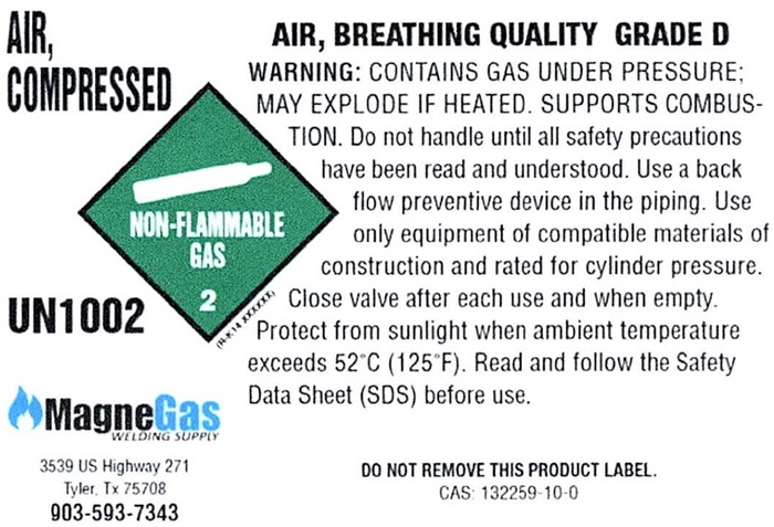 NDC 73468-006 Air Gas Respiratory (inhalation)