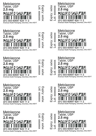 Metolazone Tablet- Images NDC60687-635