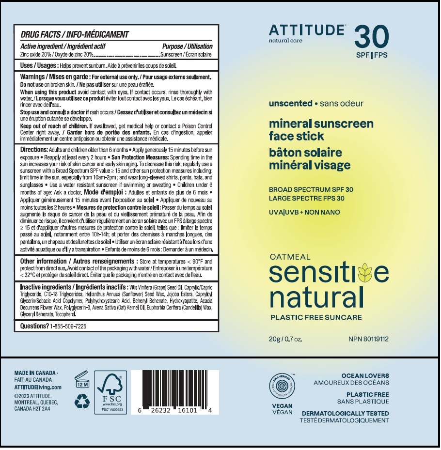 Attitude Oatmeal Sensitive Natural M- Images NDC61649-101