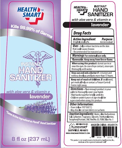 FDA Label for Health Smart Instant Hand Sanitizer With Aloe Vera And ...