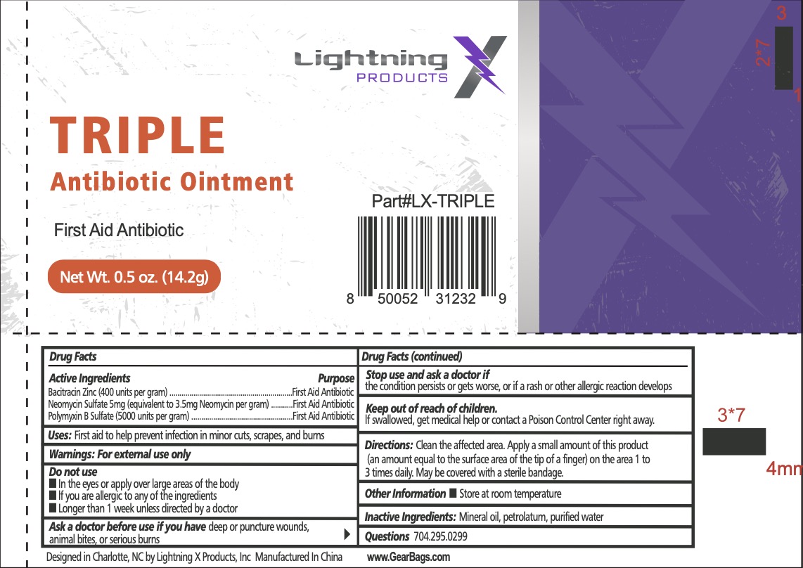 NDC 43473-301 Lightning X Triple Antibiotic Ointment Topical