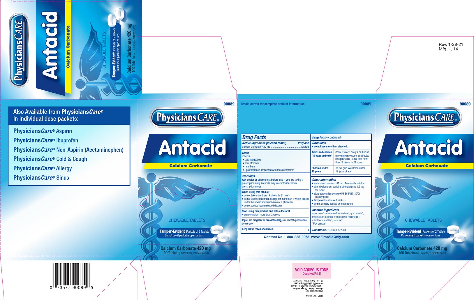 Product Images Physicianscare Antacid Photos - Packaging, Labels ...