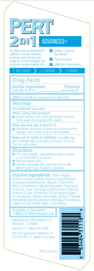 NDC 81277-802 Pert 2 In 1 Advanced Plus Shampoo Topical