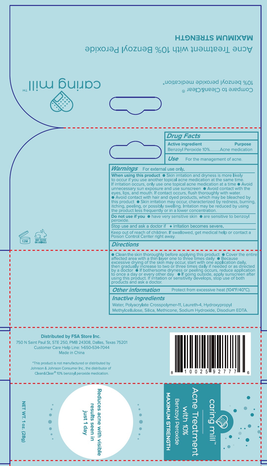 Caring Mill Acne Treatment Cream- Images NDC81522-951