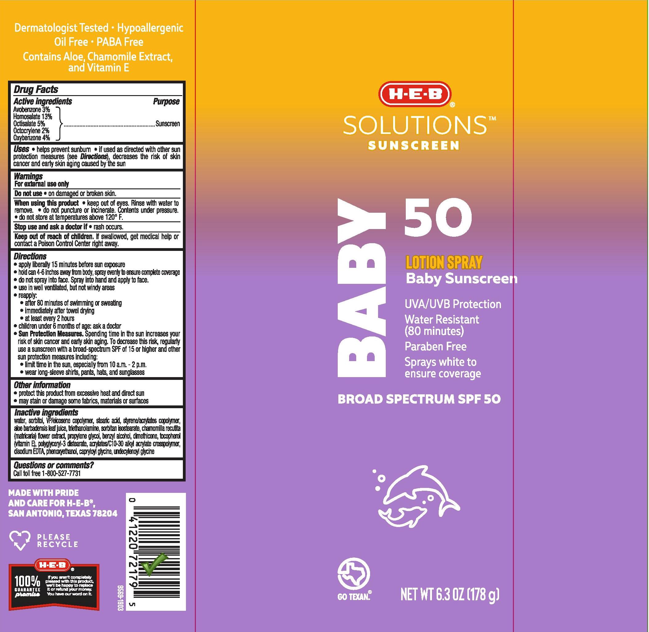 NDC 37808 984 H e b Solutions Sunscreen Aerosol Spray Topical NDC 37808 984 H e b Solutions Sunscreen Aerosol Spray Topical