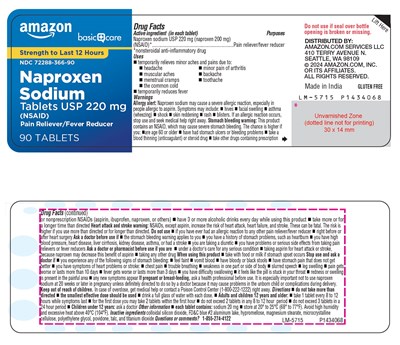 Amazon Basic Care Naproxen Sodium- FDA Label NDC72288-366