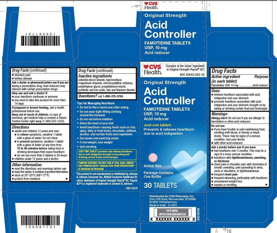 NDC 69842-267 Acid Controller Maximum Strength Tablet Oral
