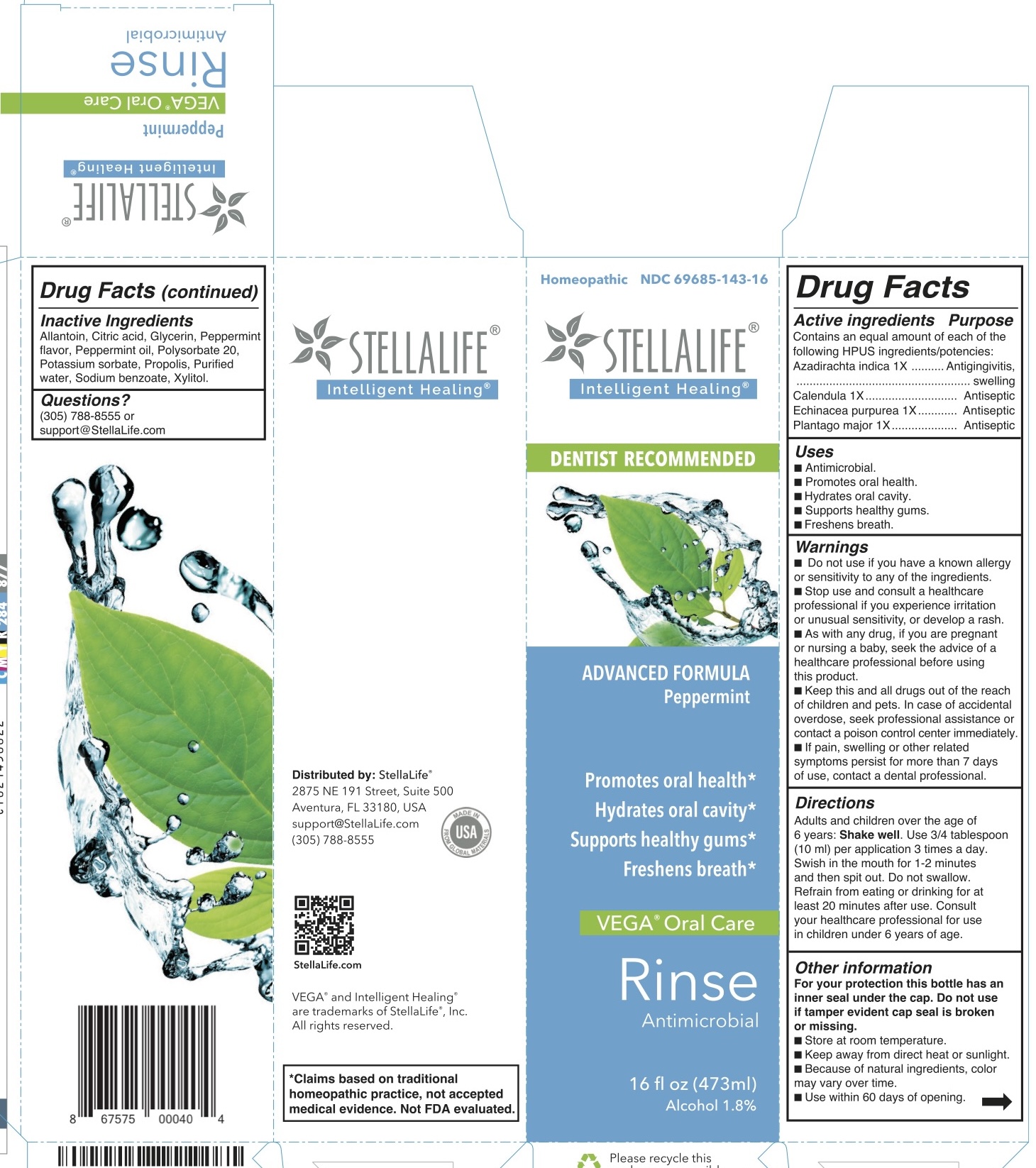 Product Images Stellalife Vega Oral Care Peppermint Advanced Healing ...