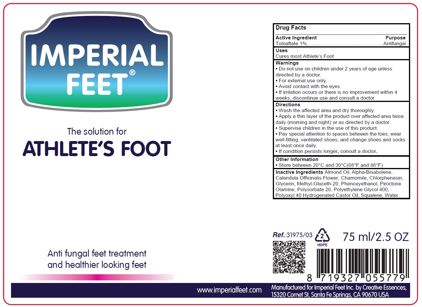 Athletes Foot Solution/ Drops Product Images - NDC 83837-002