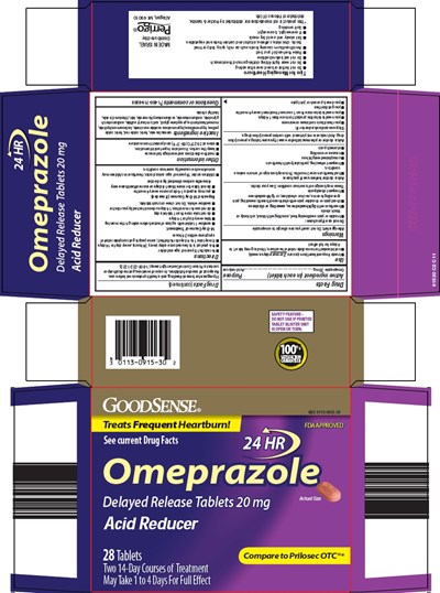 Good Sense Omeprazole- Images NDC0113-0915