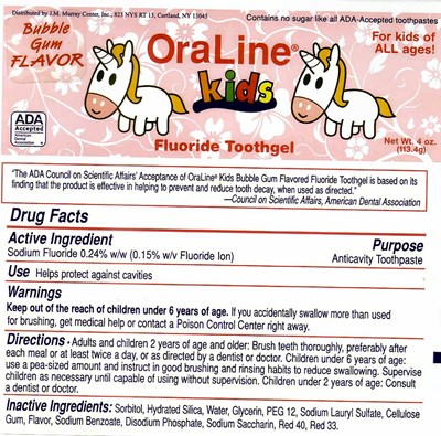 Product Images Oralline Kids Photos - Packaging, Labels & Appearance