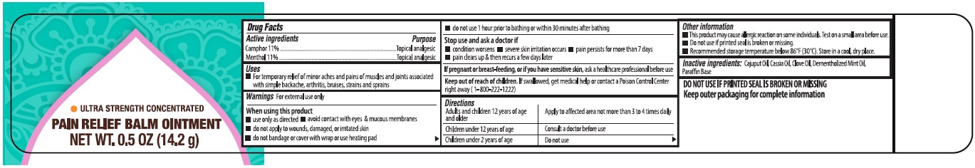 FDA Label for Pain Relief Balm Ointment Topical - Indications, Usage ...