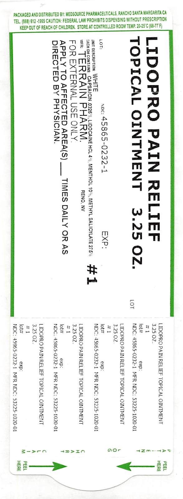 FDA Label for Lidopro Ointment Topical - Indications, Usage & Precautions