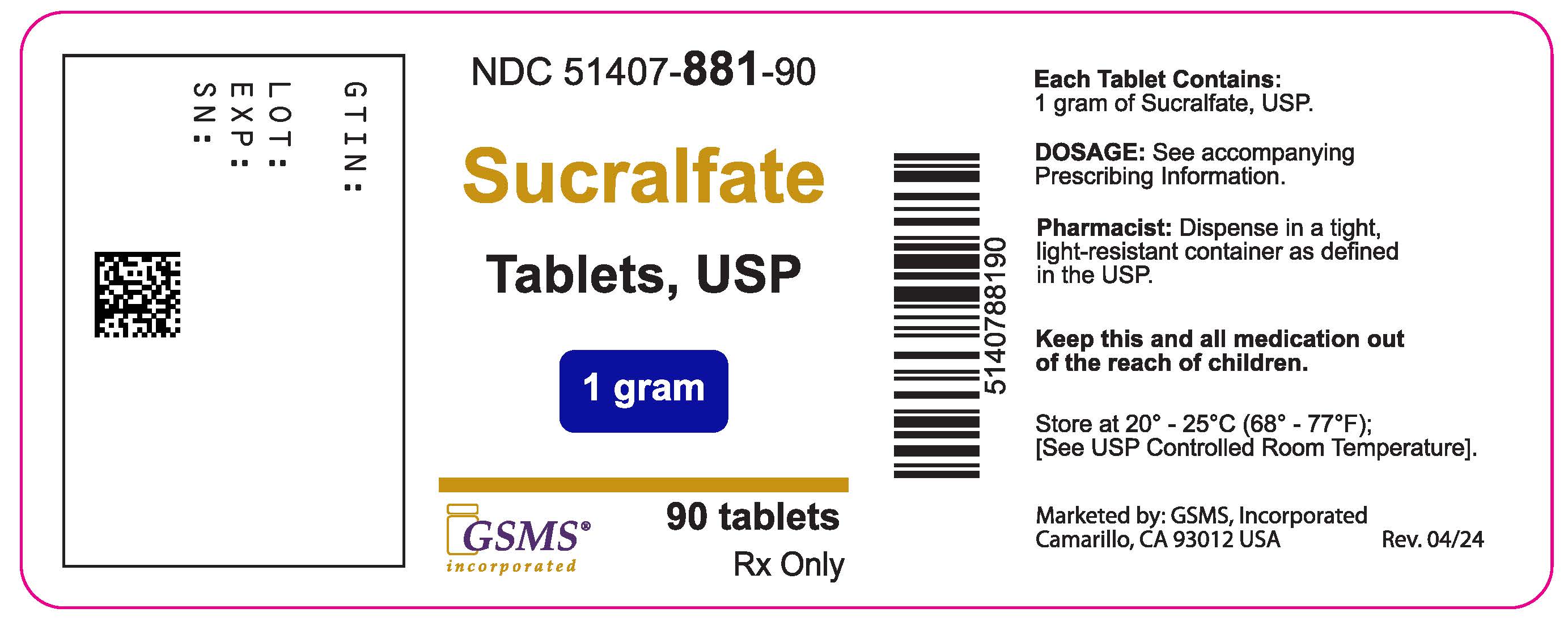 Product Images Sucralfate Photos - Packaging, Labels & Appearance