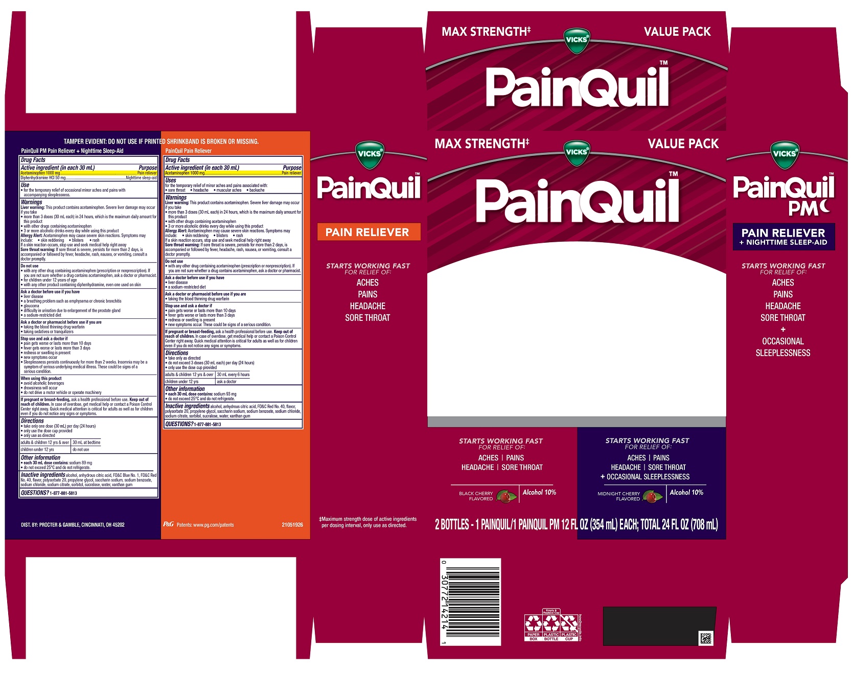 Product Images Vicks Painquil And Vicks Painquil Pm Pain Reliever ...