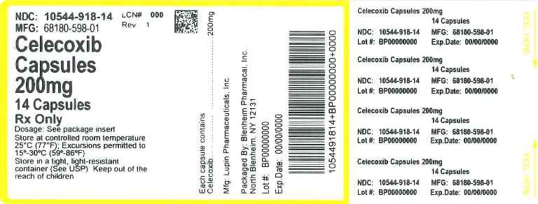 Celecoxib- Images NDC10544-918