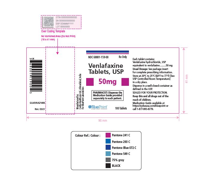 NDC 68001-158 Venlafaxine Venlafaxine