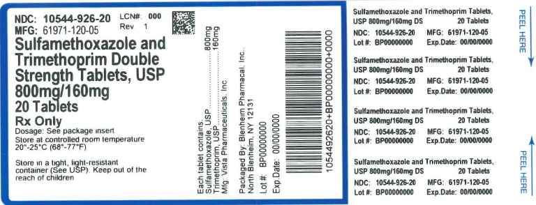 Sulfamethoxazole And Trimethoprim- Images NDC10544-926