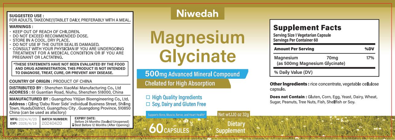 Product Images Magnesium Glycinate 500mg Advanced Mineral Compound ...