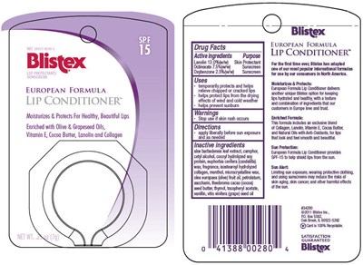 FDA Label for Blistex European Formula - Indications, Usage & Precautions