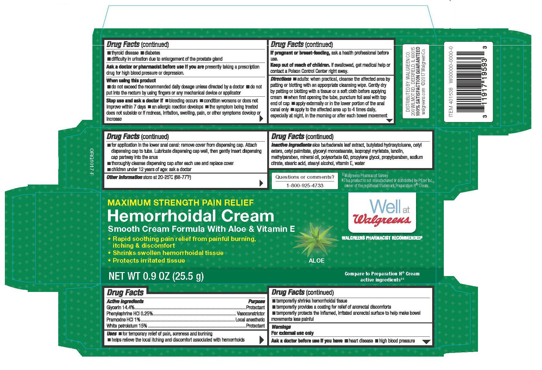 NDC 0363-0641 Hemorrhoidal Cream Hemorrhoidal Cream