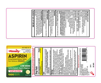 Low Dose Aspirin Tablet, Coated- Images NDC49483-481