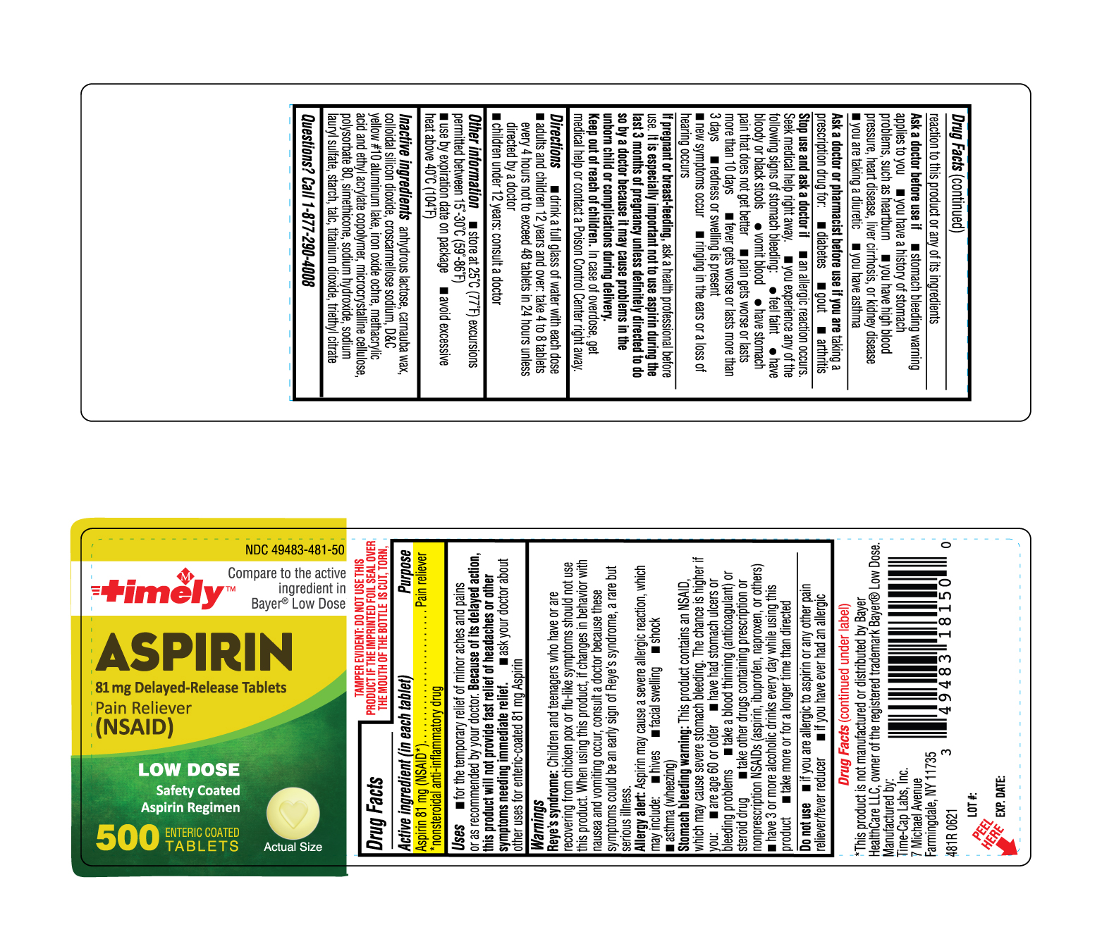 Product Images Low Dose Aspirin Photos - Packaging, Labels & Appearance