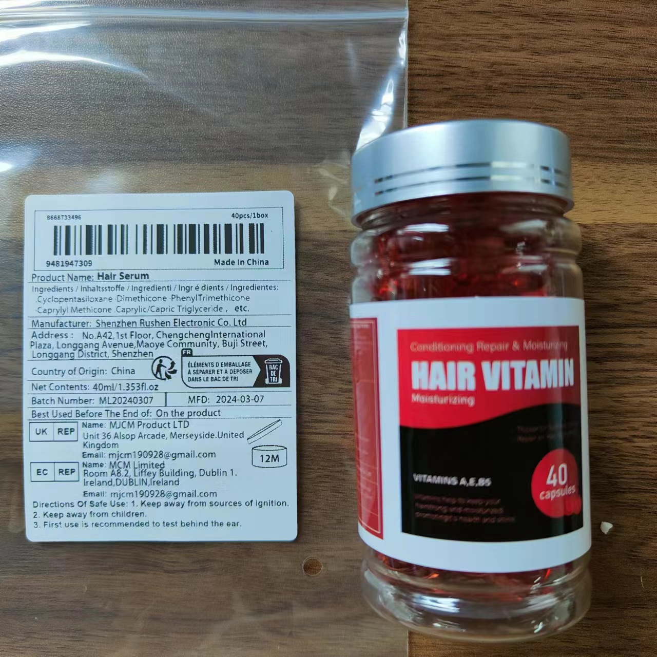 Product Images Halr Serum Photos - Packaging, Labels & Appearance